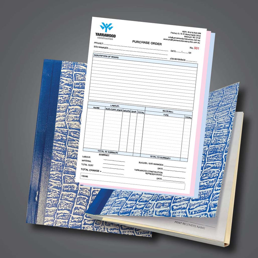 Custom Invoice Books | Personalised, Duplicate, Triplicate Book ...