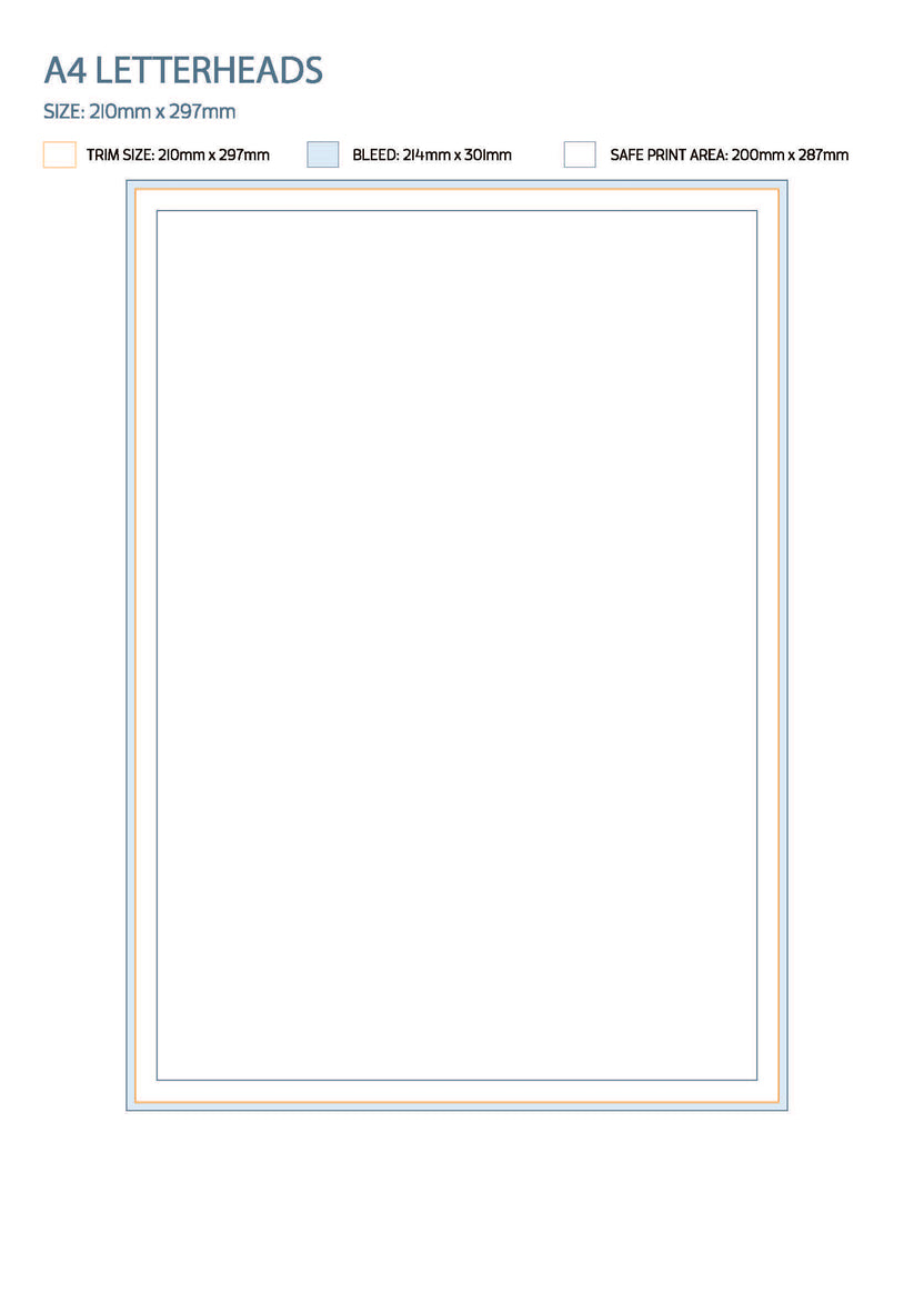 Custom Letterhead Paper Printing: Free Artwork & Design Included ...
