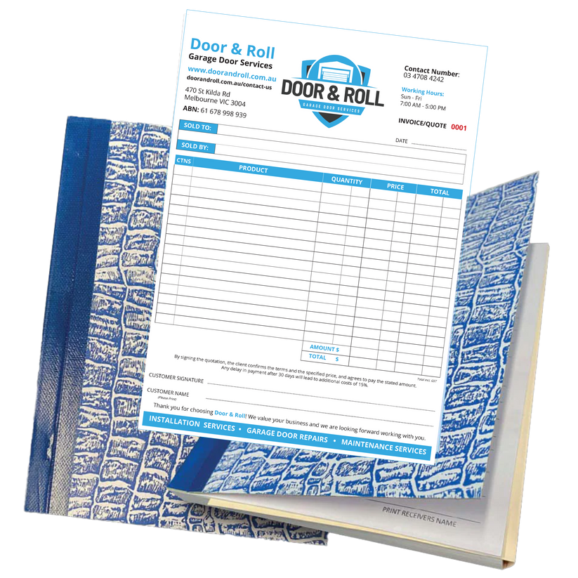 Carbonless NCR Books : Duplicate, Triplicate, Quad, Artwork Incl - A5 ...