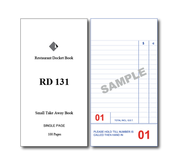 Docket Books for Restaurant | Waiter & Waitress Order Pads | Emerald ...