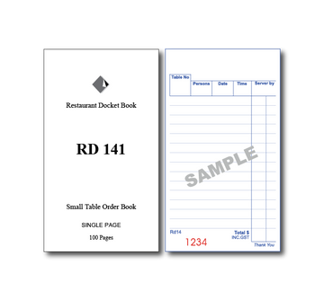 Docket Books for Restaurant | Waiter & Waitress Order Pads | Emerald ...