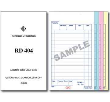 Docket Books for Restaurant | Waiter & Waitress Order Pads | Emerald ...