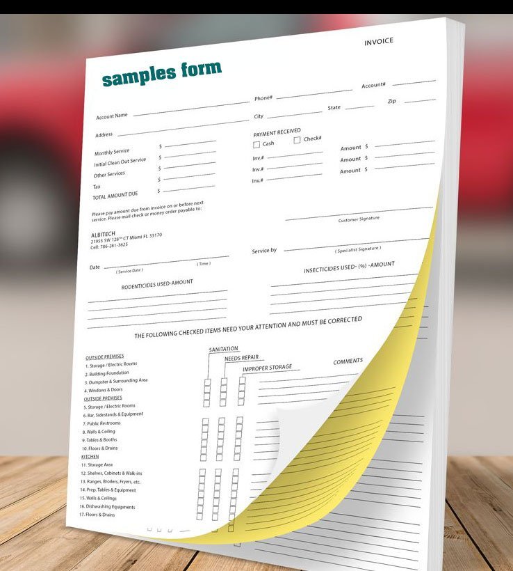 Carbonless NCR Books : Duplicate, Triplicate, Quad, Artwork Incl
