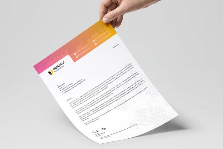 Custom Letterhead Paper Printing: Free Artwork & Design Included ...