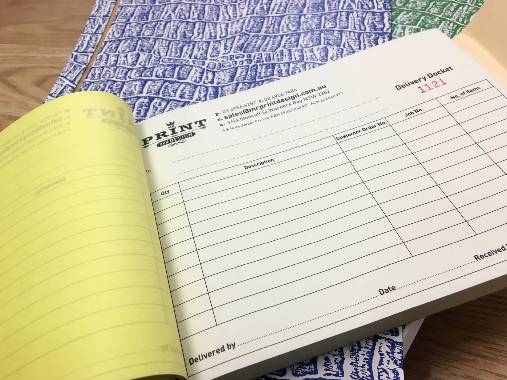 Carbonless NCR Books : Duplicate, Triplicate, Quad, Artwork Incl